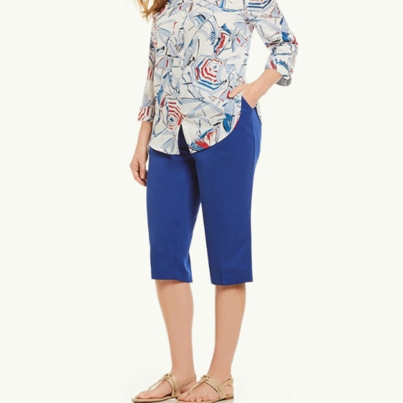 Allison Daley | Pants & Jumpsuits | Allison Daley Purple Capris | Poshmark